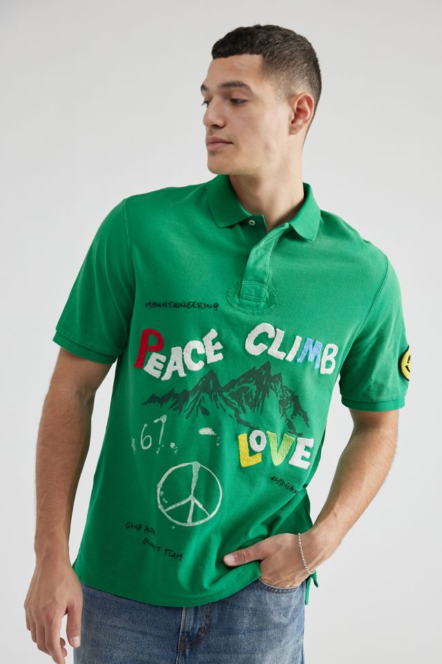 Polo Ralph Lauren Peace Climb Love Polo Shirt | Urban Outfitters