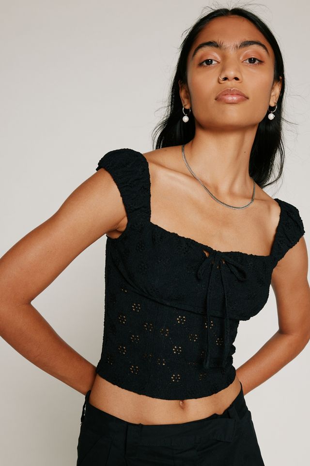 Kimchi Blue Anais Eyelet Top | Urban Outfitters Canada