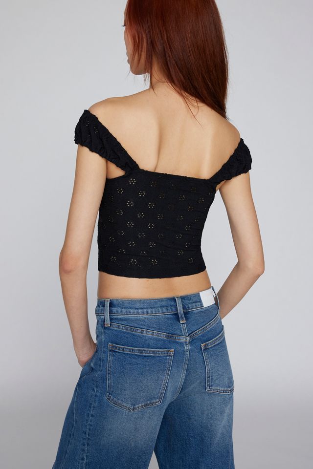 Kimchi Blue Anais Eyelet Top | Urban Outfitters Canada
