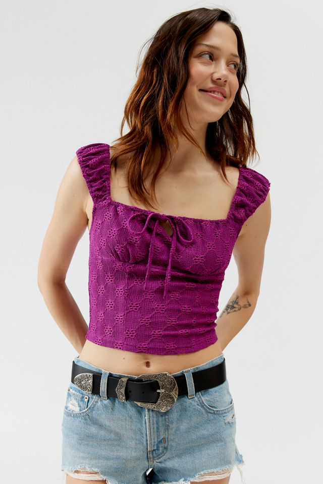 Kimchi Blue Anais Eyelet Top | Urban Outfitters