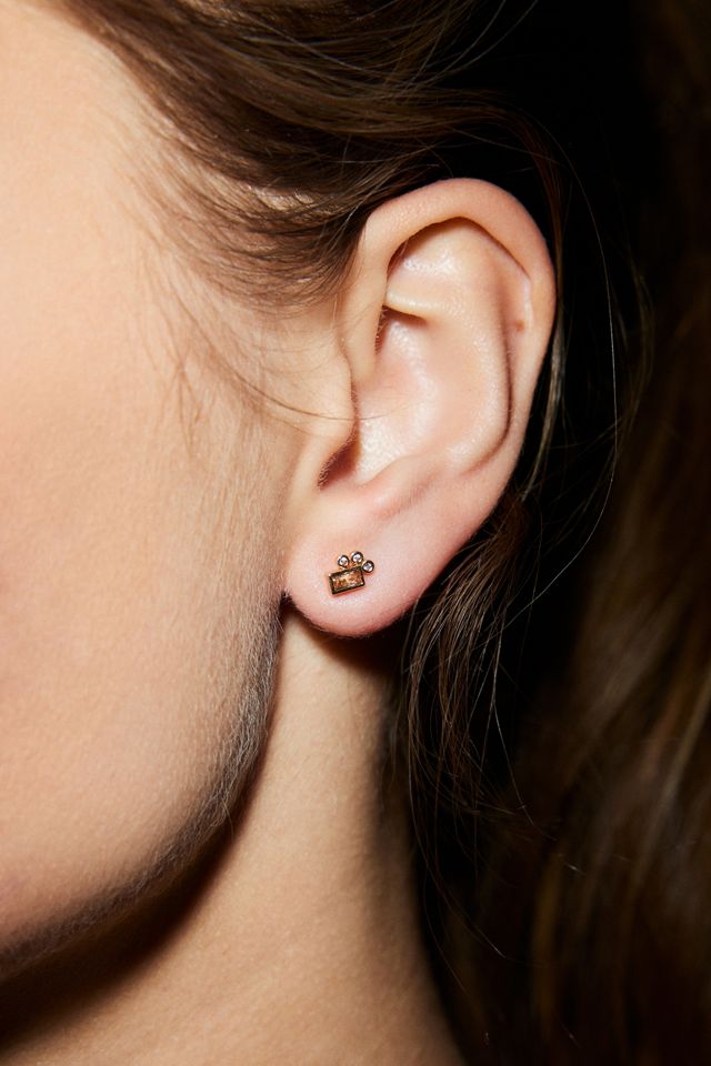 Delicate Geo Rhinestone & Gem Earring | Urban Outfitters Canada