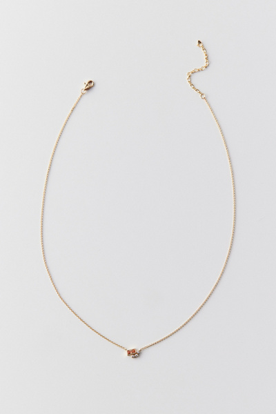 Delicate Geo Rhinestone & Gem Charm Necklace | Urban Outfitters