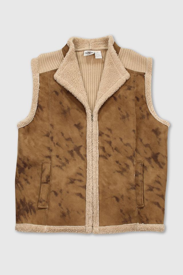 Vintage Y2K Suede and Knit Vest | Urban Outfitters