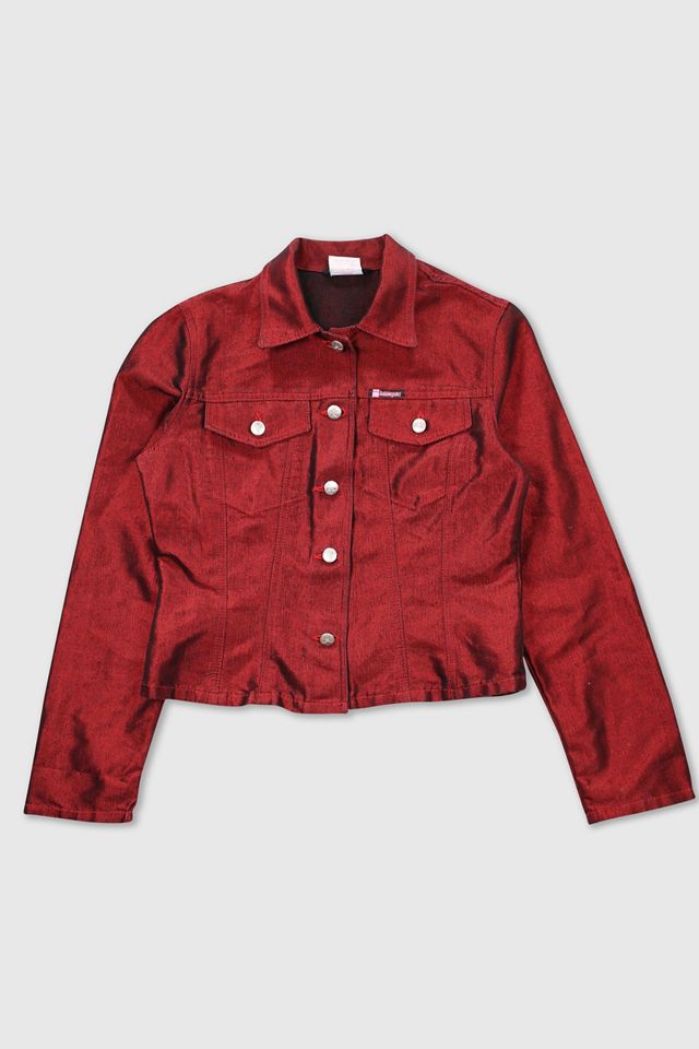 Vintage Y2K Red Metallic Jacket | Urban Outfitters