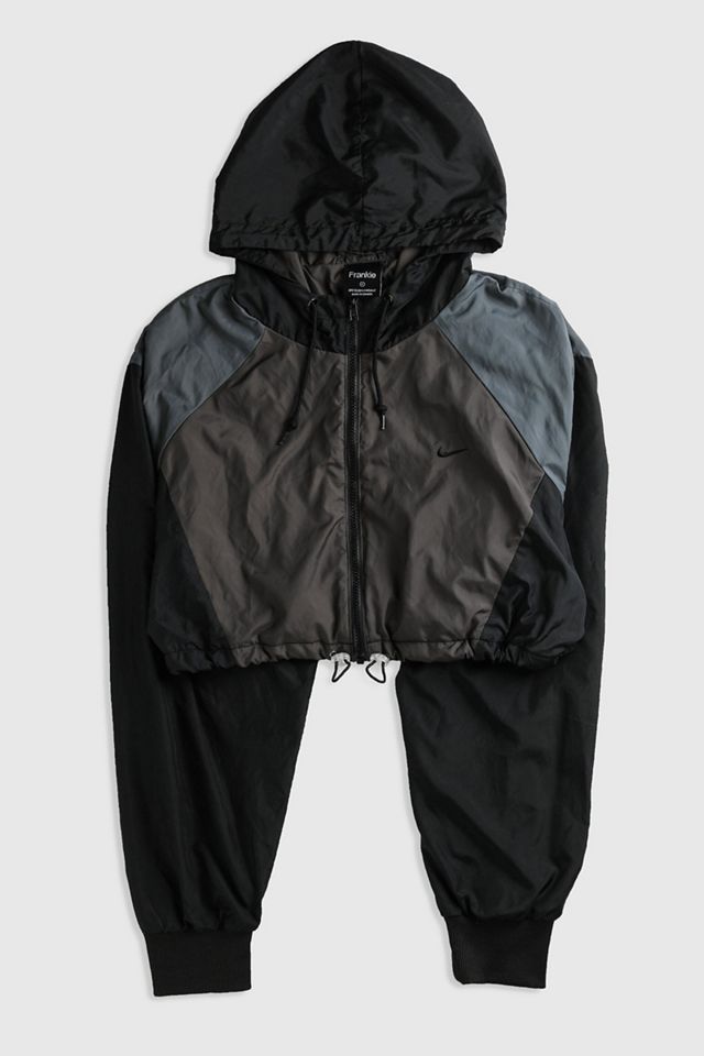 Frankie Collective Rework Nike Crop Windbreaker 047 | Urban Outfitters