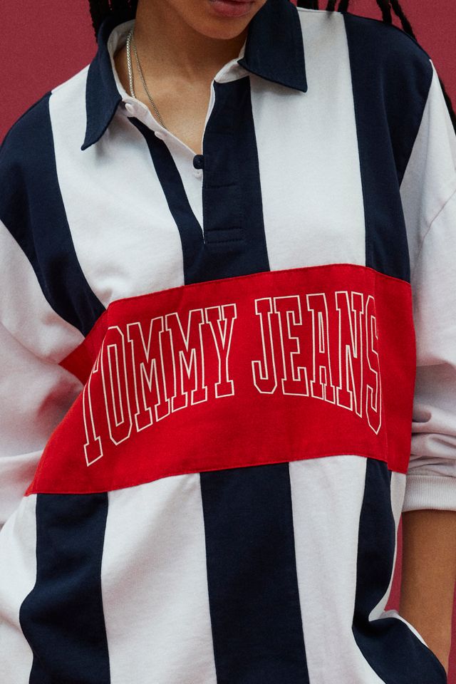 Tommy Jeans Archive Rugby Polo Shirt | Urban Outfitters