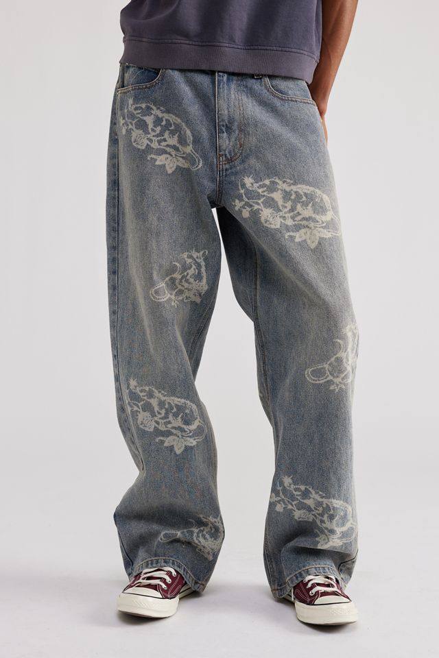 BDG Nitro Rat Pattern Baggy Skate Fit Jean | Urban Outfitters Canada