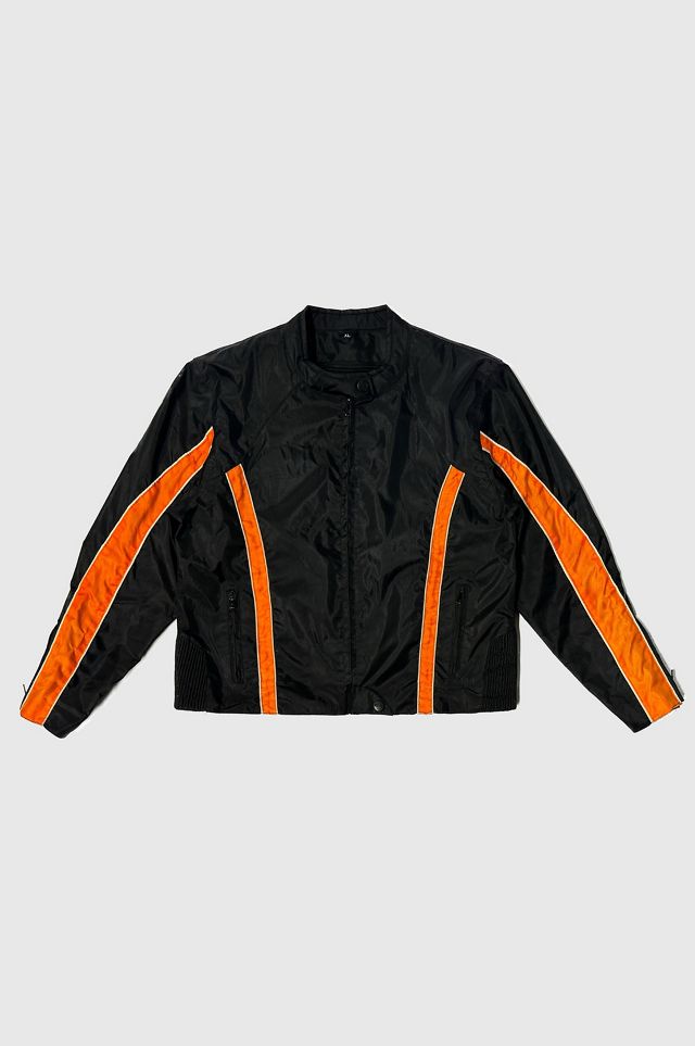 Vintage 1990’s Next Gen Striped Motorcycle Racing Jacket | Urban Outfitters