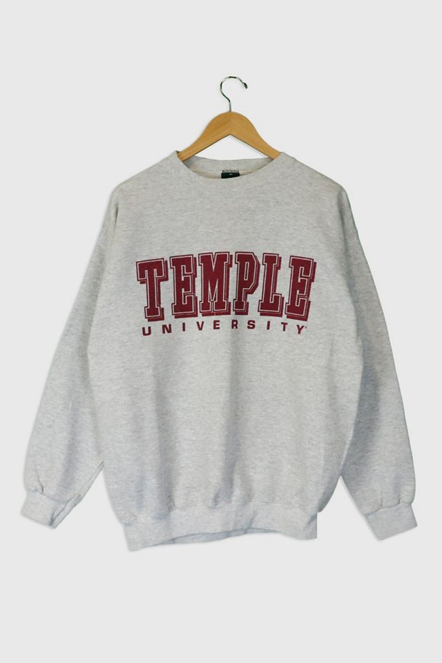 Vintage Temple University Simple Font Sweatshirt | Urban Outfitters