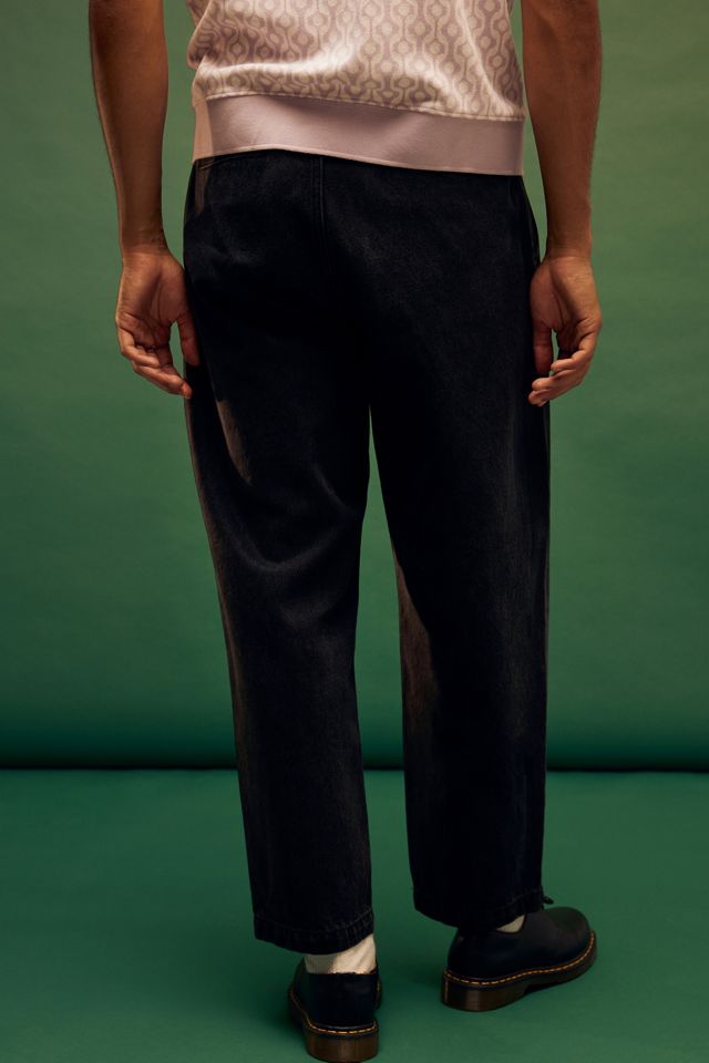 OBEY Fubar Relaxed Fit Pleated Jeans | Urban Outfitters