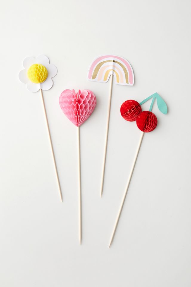 Meri Meri Summer Icon Cake Topper Set | Urban Outfitters