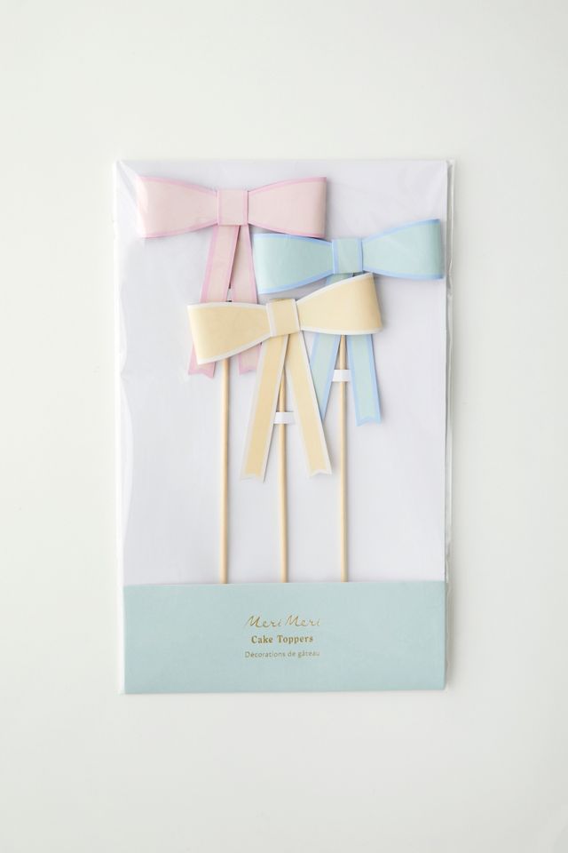 Meri Meri Bow Cake Topper Set | Urban Outfitters