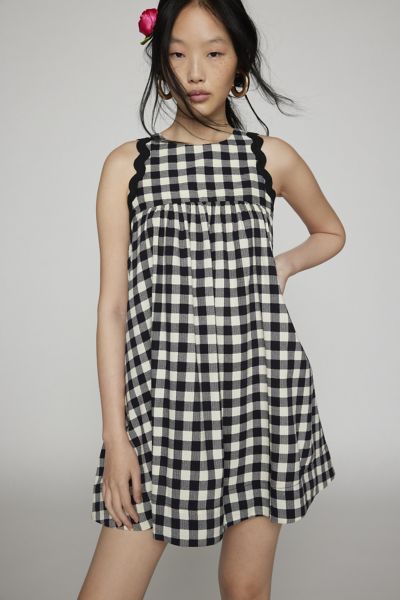 Kimchi Blue Kittie Scalloped Mini Dress | Urban Outfitters Kimchi Blue Kittie Scalloped Mini Dress | Urban Outfitters