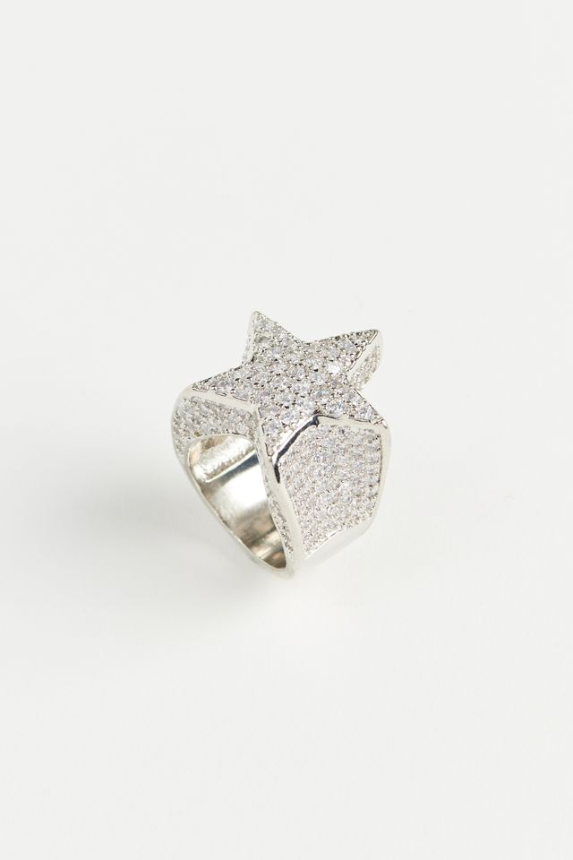Iced Star Ring | Urban Outfitters Canada