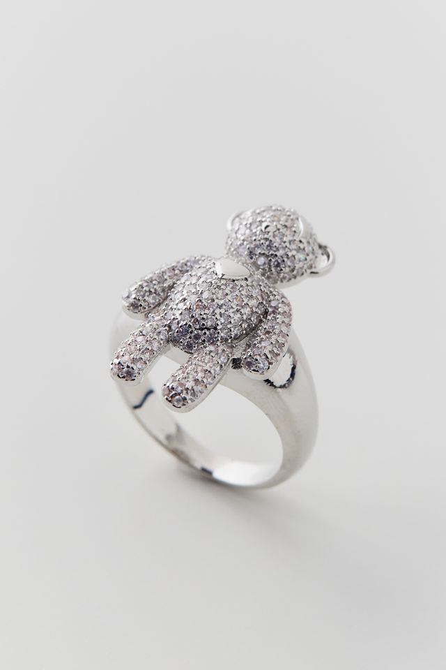 Iced Teddy Ring | Urban Outfitters Canada