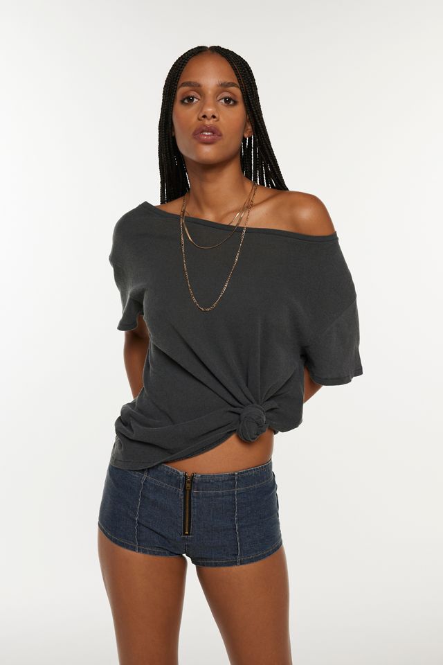 Silence + Noise Sabrina Denim Micro Short | Urban Outfitters