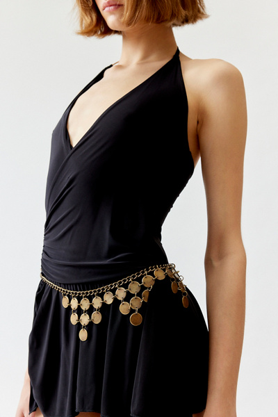 Urban Outfitters Poppy Coin Skirt Belt In Gold, Women's At | ModeSens
