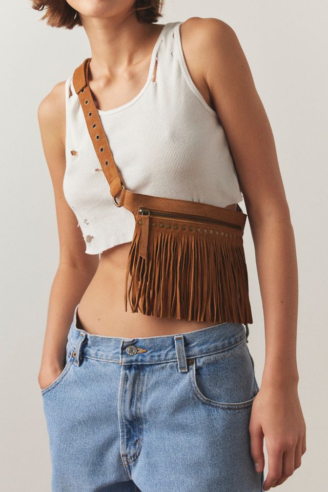Silence + Noise Fringe Pouch Belt Bag | Urban Outfitters
