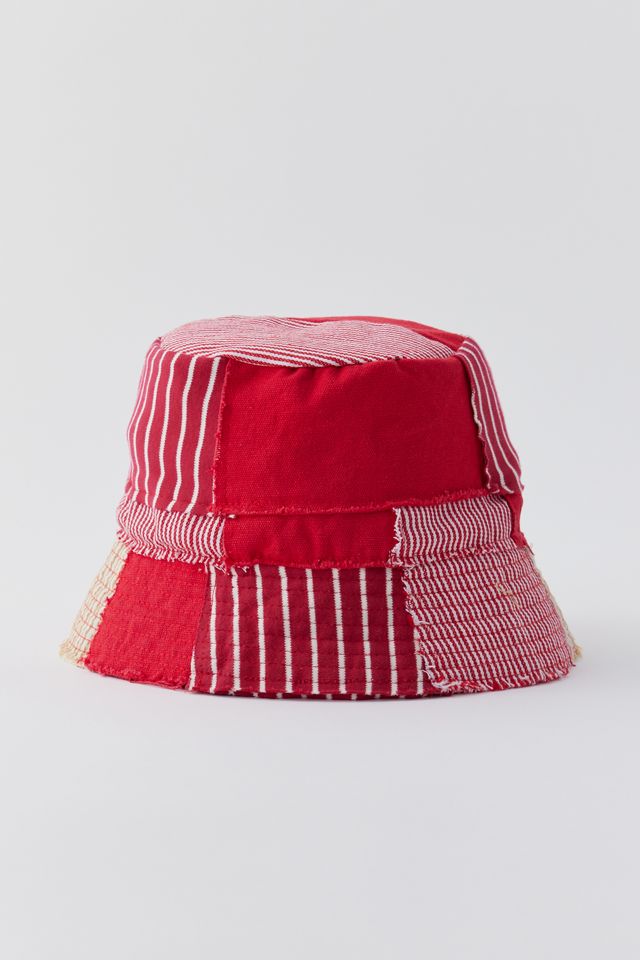 Striped Patchwork Bucket Hat | Urban Outfitters