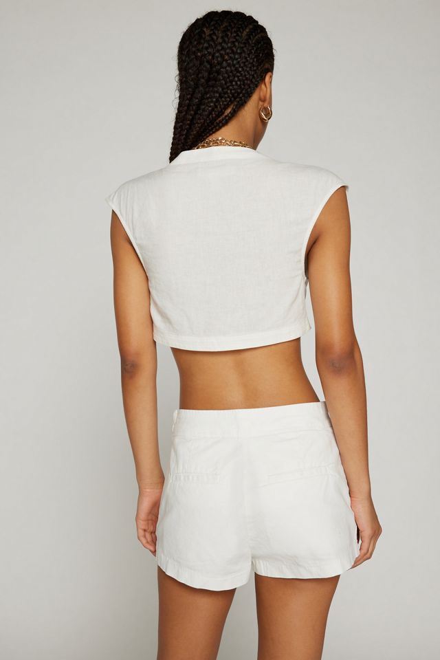 Kimchi Blue Ahoy Sailor High-Waisted Denim Micro Short | Urban ...