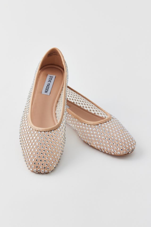 Steve Madden Auden Rhinestone Mesh Ballet Flat | Urban Outfitters