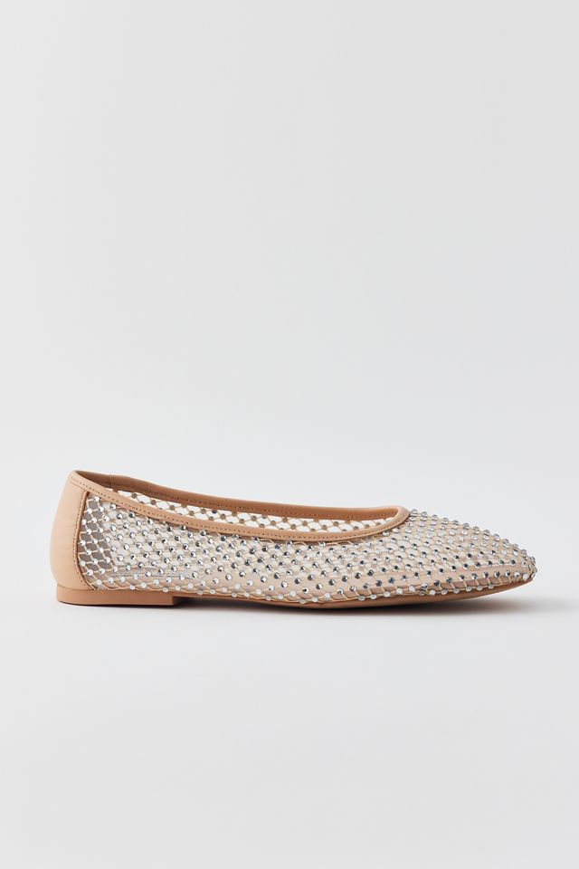 Steve Madden Auden Rhinestone Mesh Ballet Flat | Urban Outfitters