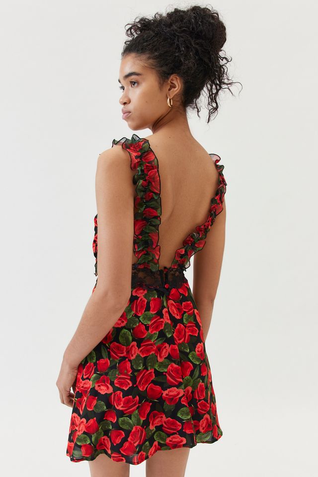 For Love & Lemons Varvera Floral Mini Dress | Urban Outfitters