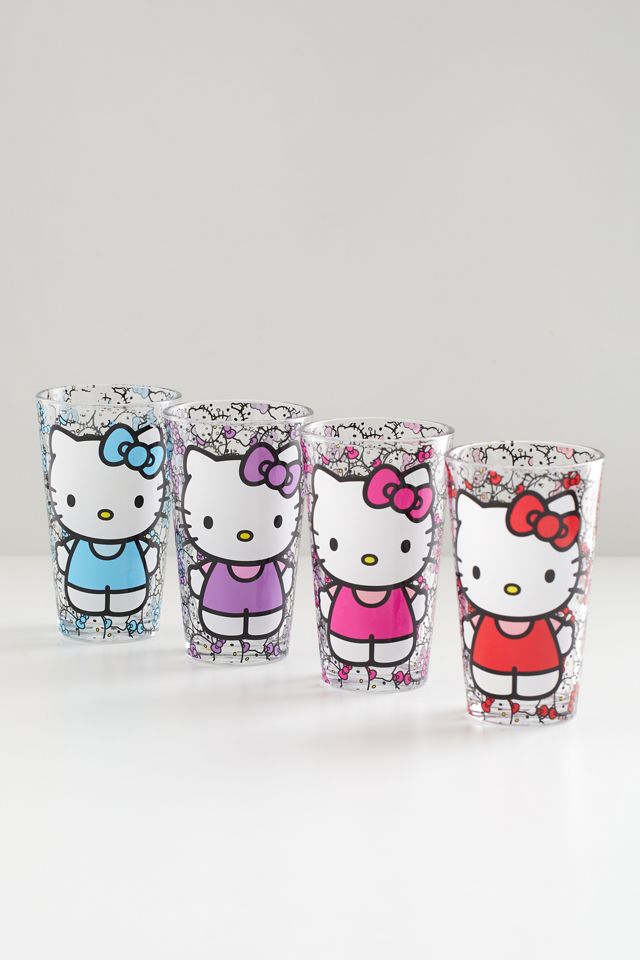 Hello Kitty 16 oz Pint Glass Set | Urban Outfitters