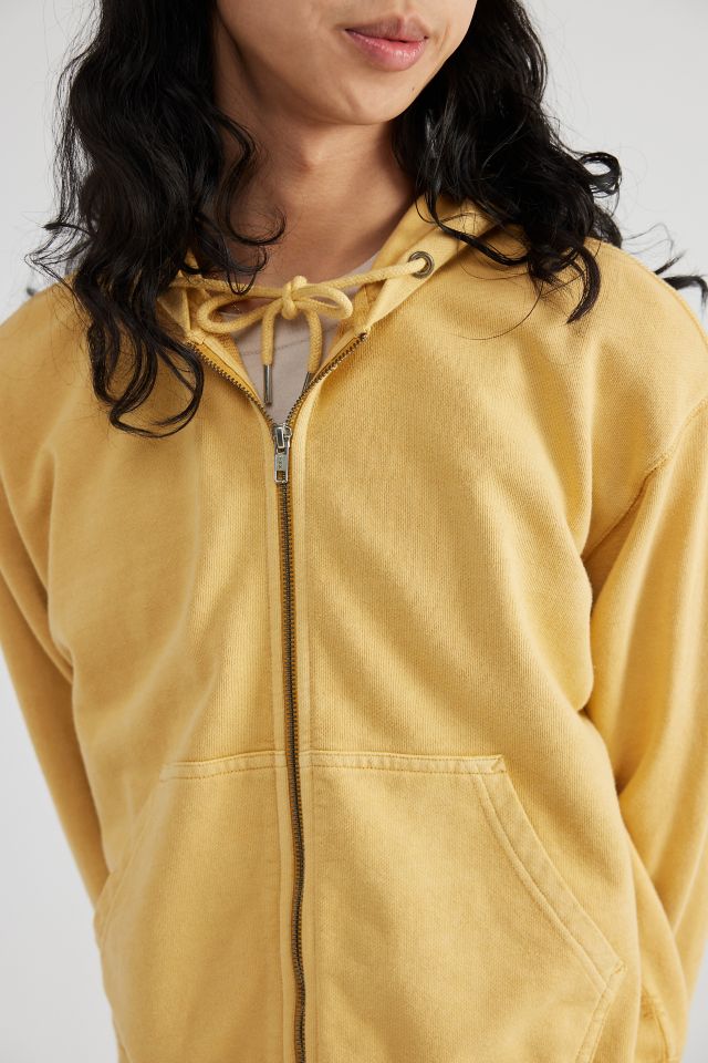 Bdg Bonfire Cropped Full Zip Hoodie Sweatshirt Urban Outfitters