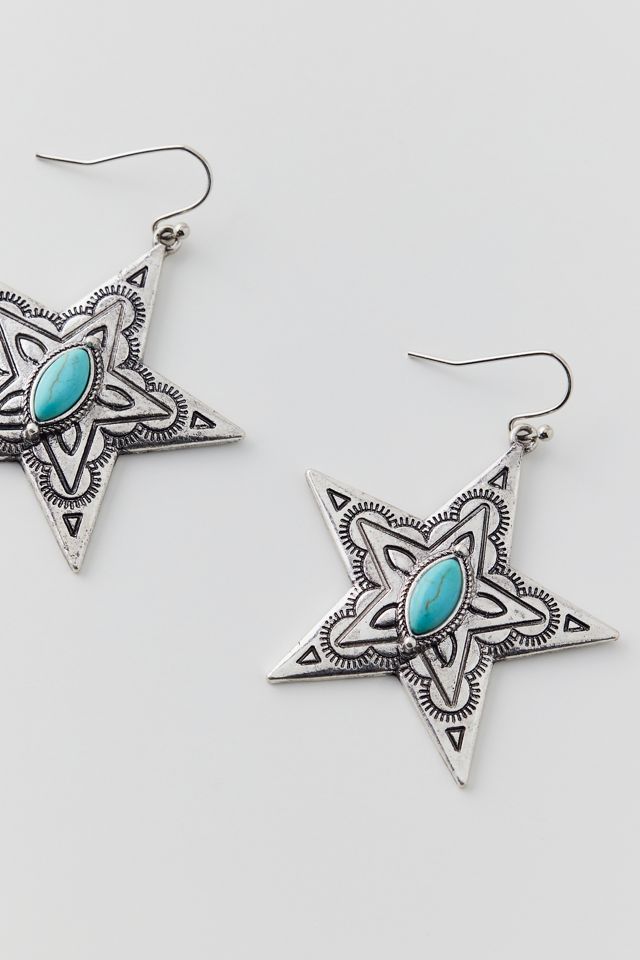 Etched Star Earring | Urban Outfitters