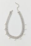 Pearl & Chain Collar Necklace | Urban Outfitters