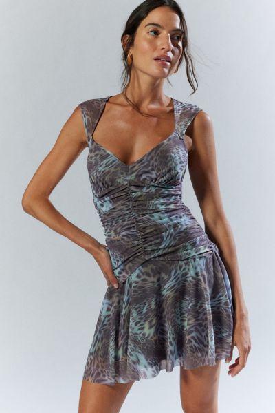 UO Tish Drop-Waist Mini Dress | Urban Outfitters