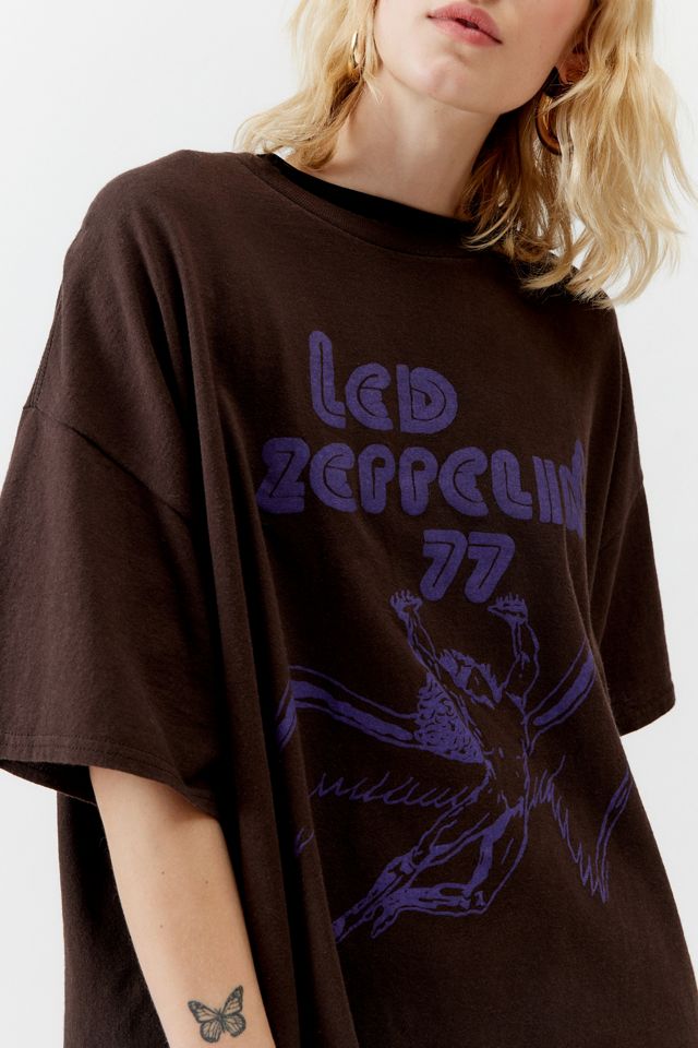 Led Zeppelin '77 Tour Oversized Tee | Urban Outfitters