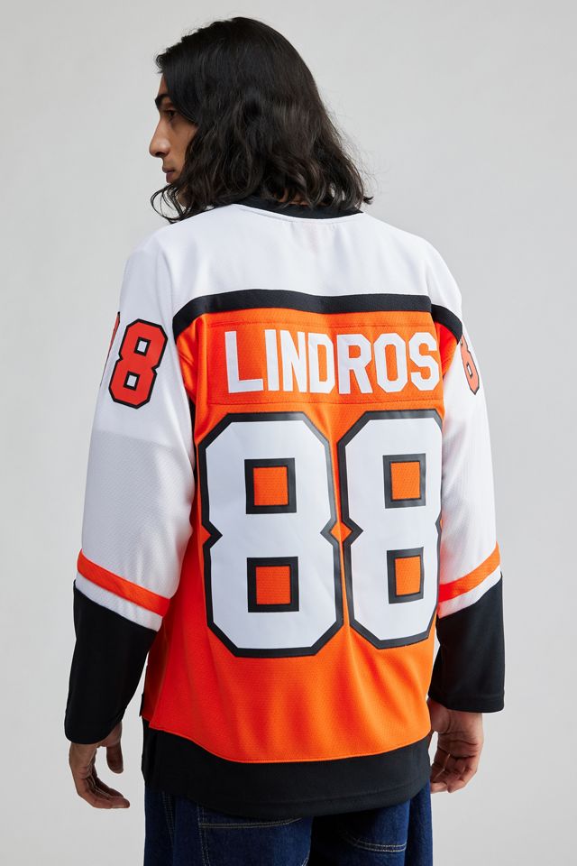 Mitchell & Ness Blue Line Eric Lindros Philadelphia Flyers 1996 Jersey ...