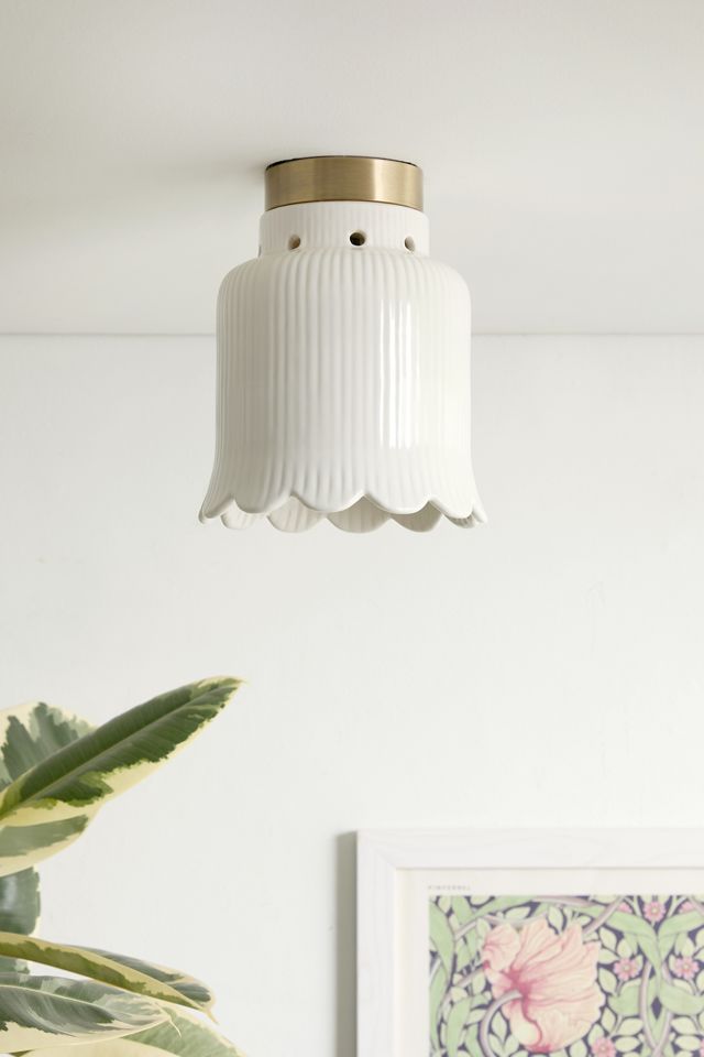 Melody Ceramic Flush Mount Light | Urban Outfitters