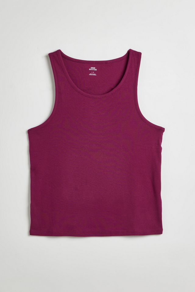UO Shrunken Rib Tank Top | Urban Outfitters