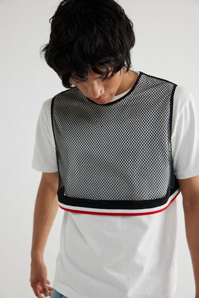 Rhinestone Mesh Cropped Muscle Tee | Urban Outfitters