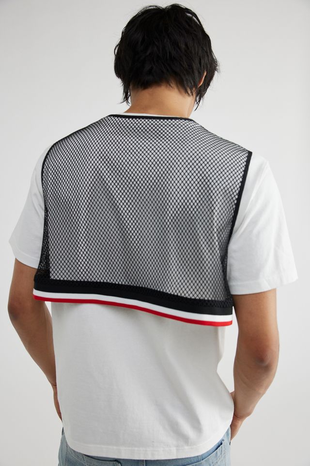 Rhinestone Mesh Cropped Muscle Tee | Urban Outfitters Canada