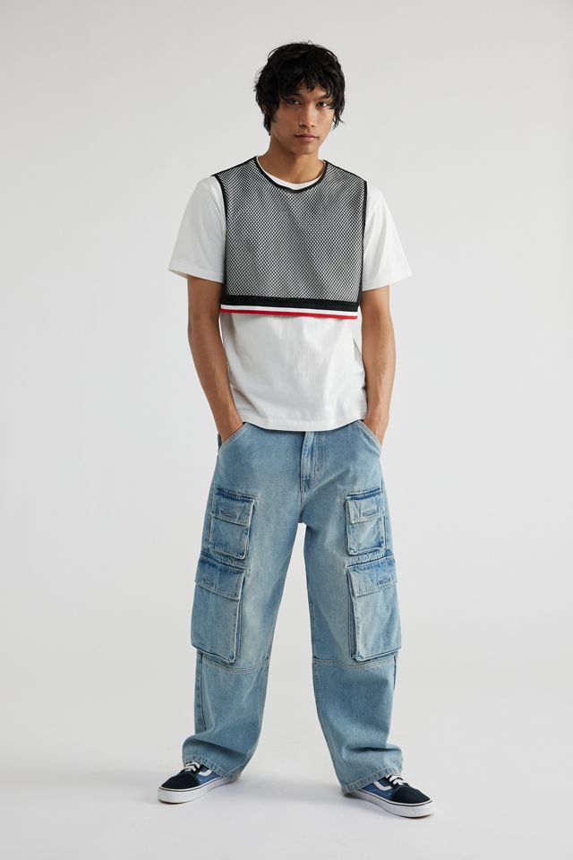 Rhinestone Mesh Cropped Muscle Tee | Urban Outfitters Canada