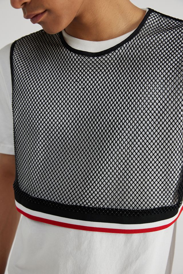 Rhinestone Mesh Cropped Muscle Tee | Urban Outfitters Canada