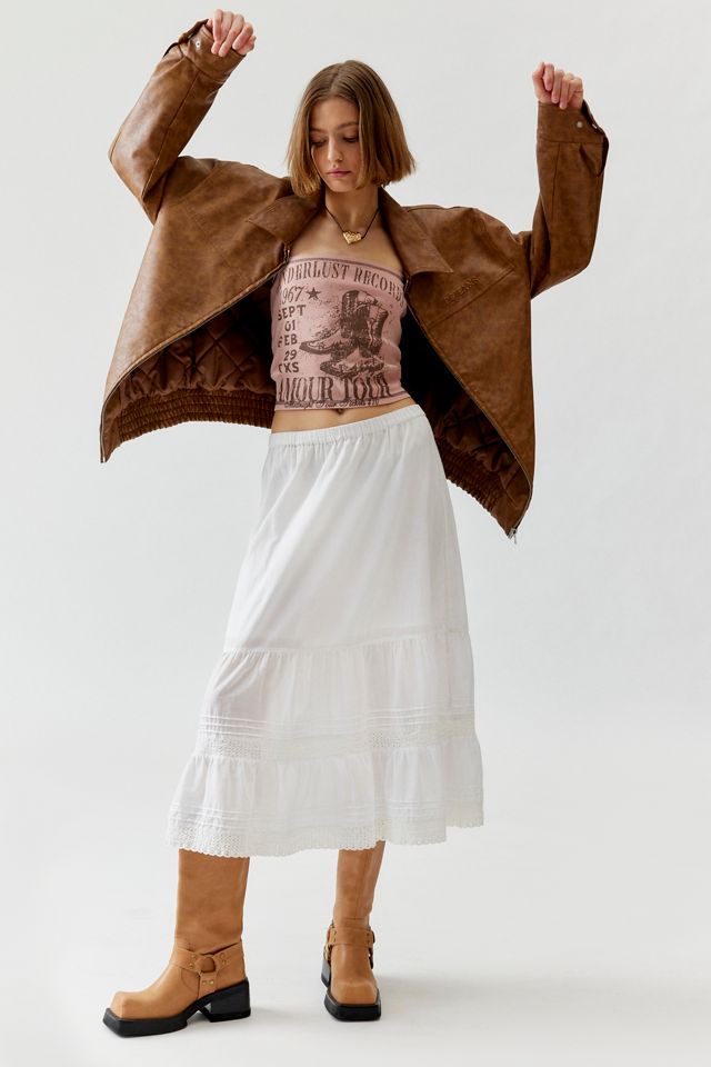 Wanderlust Records Cowboy Boots Tube Top | Urban Outfitters