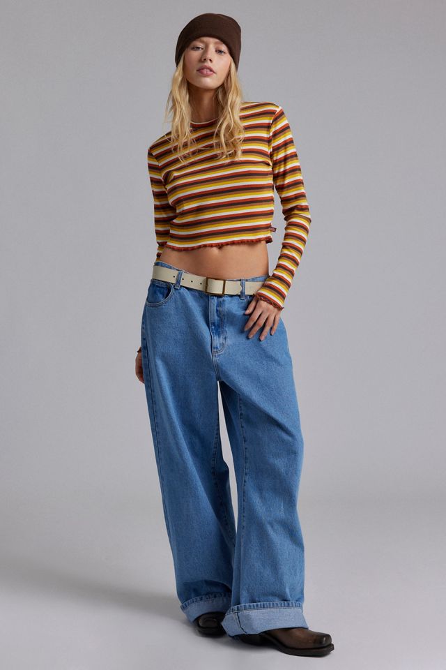 Dickies Striped Long Sleeve Baby Tee | Urban Outfitters