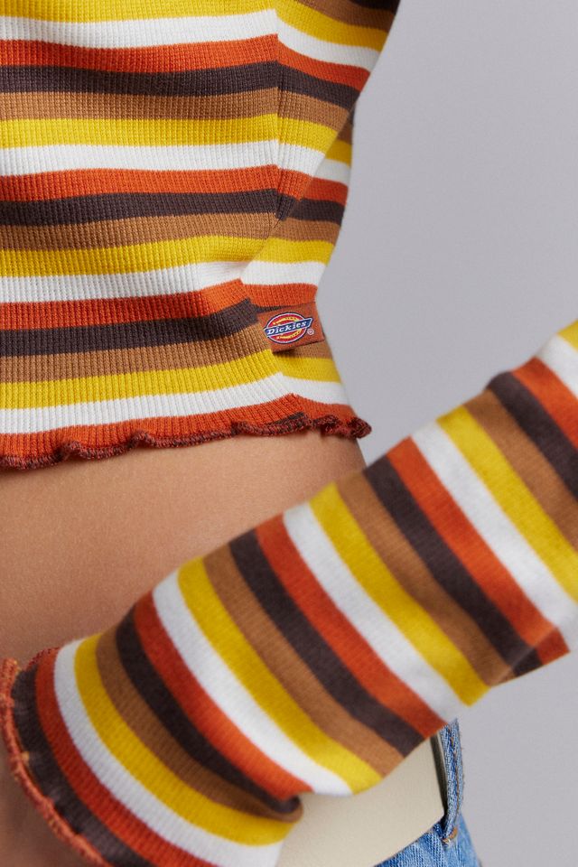 Dickies Striped Long Sleeve Baby Tee | Urban Outfitters