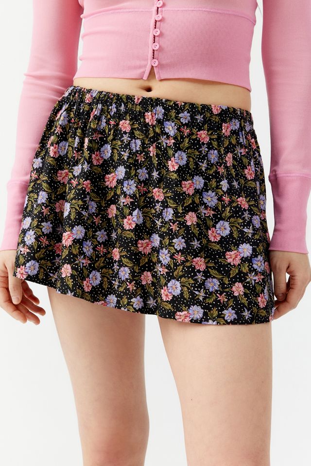 Urban Renewal Remade Floral Micro Mini Skirt | Urban Outfitters