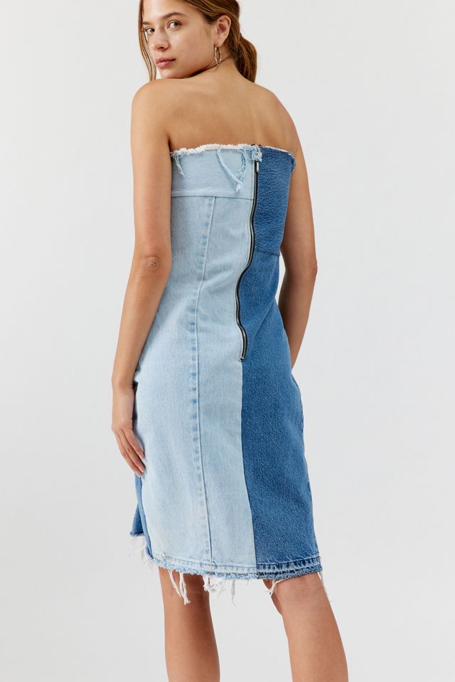 Urban Renewal Remade Pieced Denim Mini Dress | Urban Outfitters