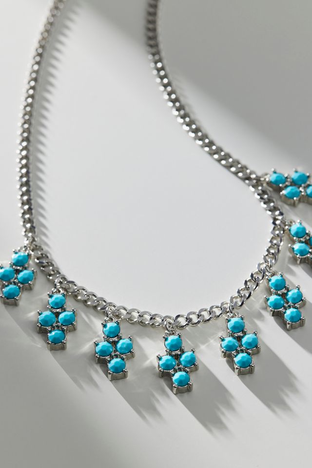 Silence + Noise Turquoise Collar Necklace | Urban Outfitters