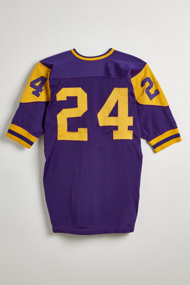 Vintage Number 24 Short Sleeve Football Jersey | Urban Outfitters