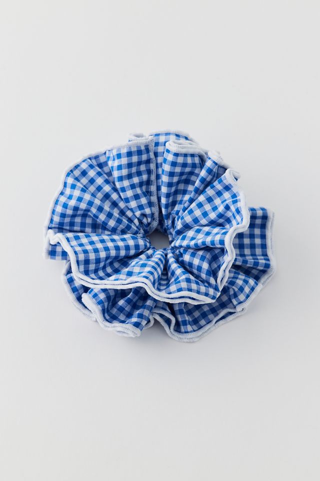 Gingham Ruffle Scrunchie | Urban Outfitters