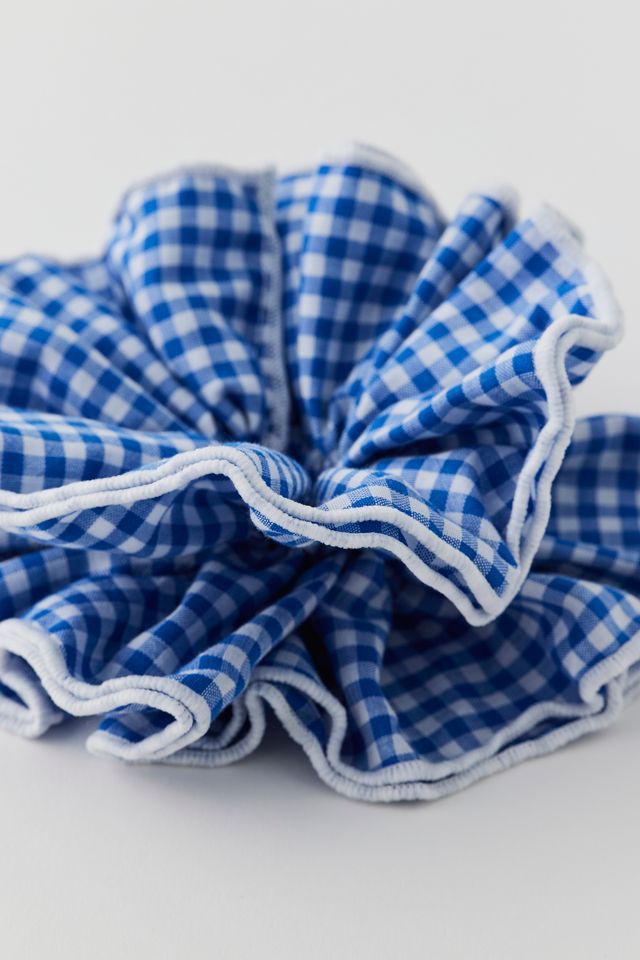 Gingham Ruffle Scrunchie | Urban Outfitters