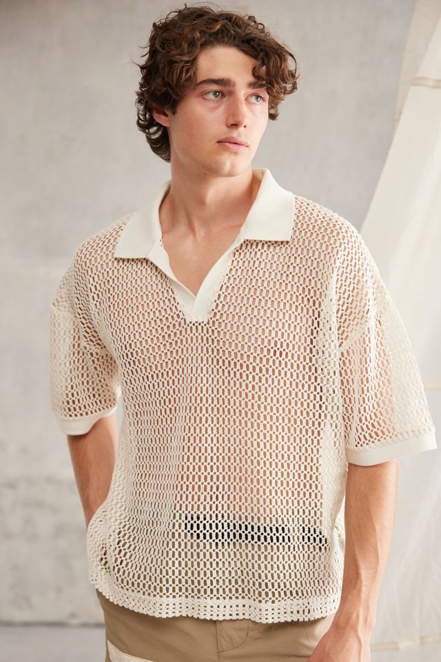 Standard Cloth Foundation Mesh Polo Shirt | Urban Outfitters